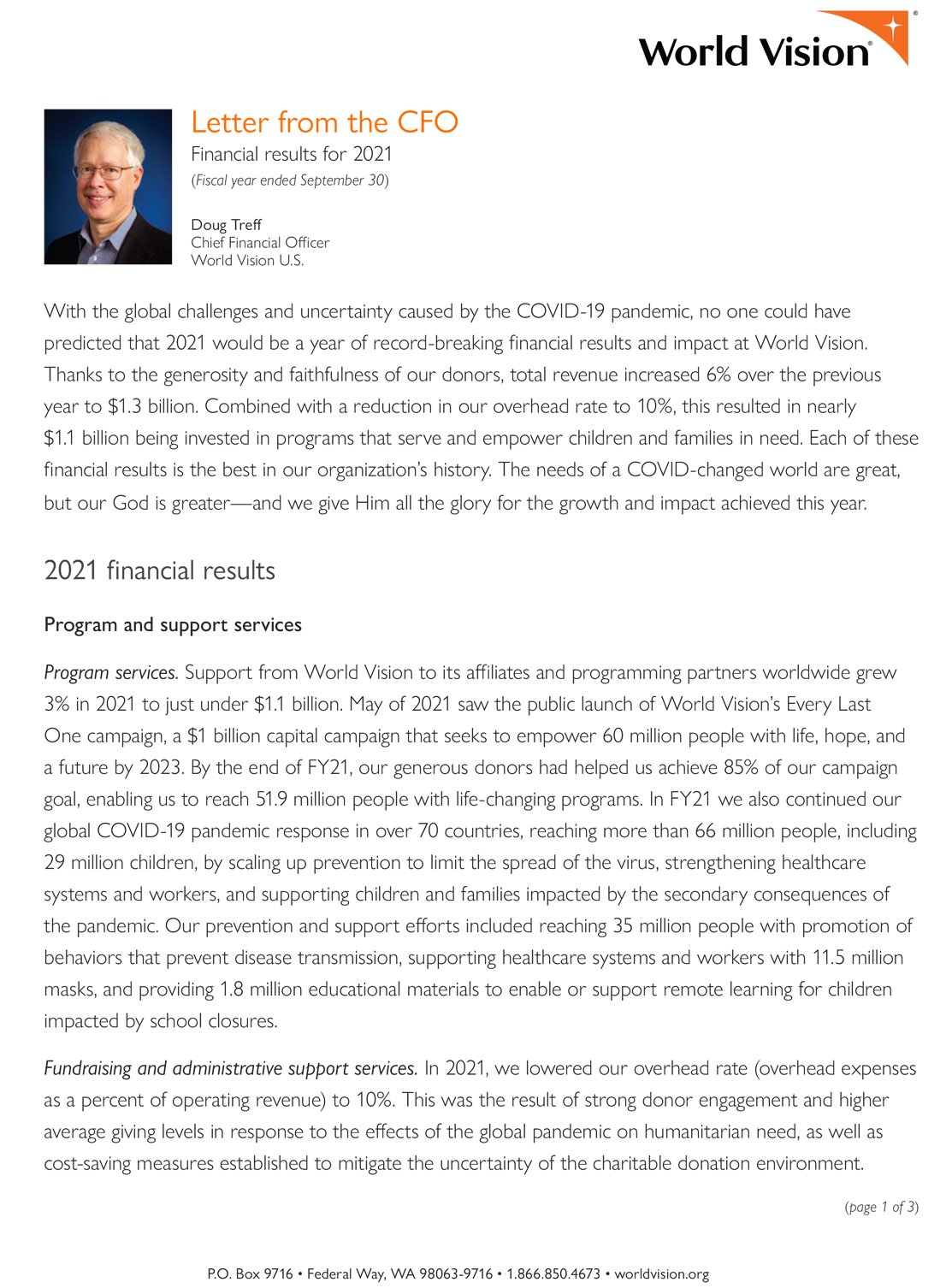 Financial Accountability | Visionaries