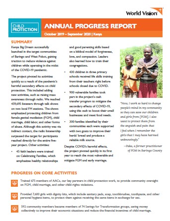 2020 Annual Report - Kenya Big Dream