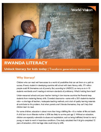 Rwanda Literacy Flyer
