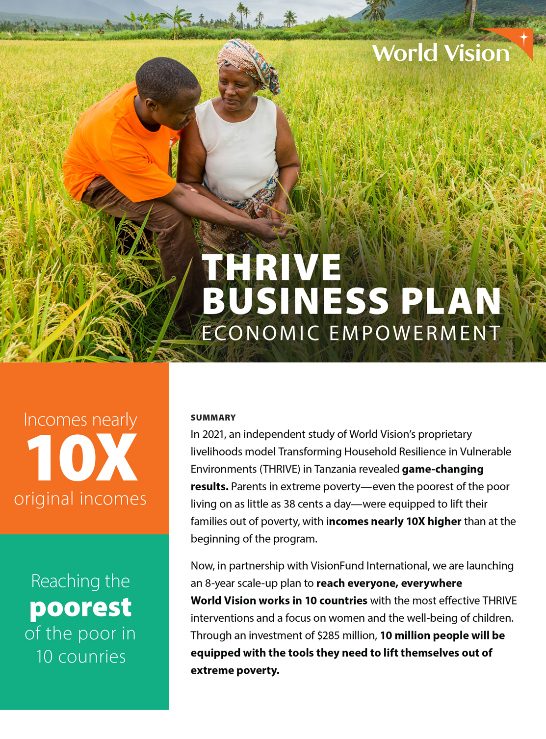 Economic Empowerment | World Vision Philanthropy
